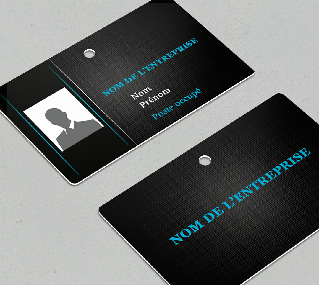 Badge professionnel ajustable entièrement adaptable