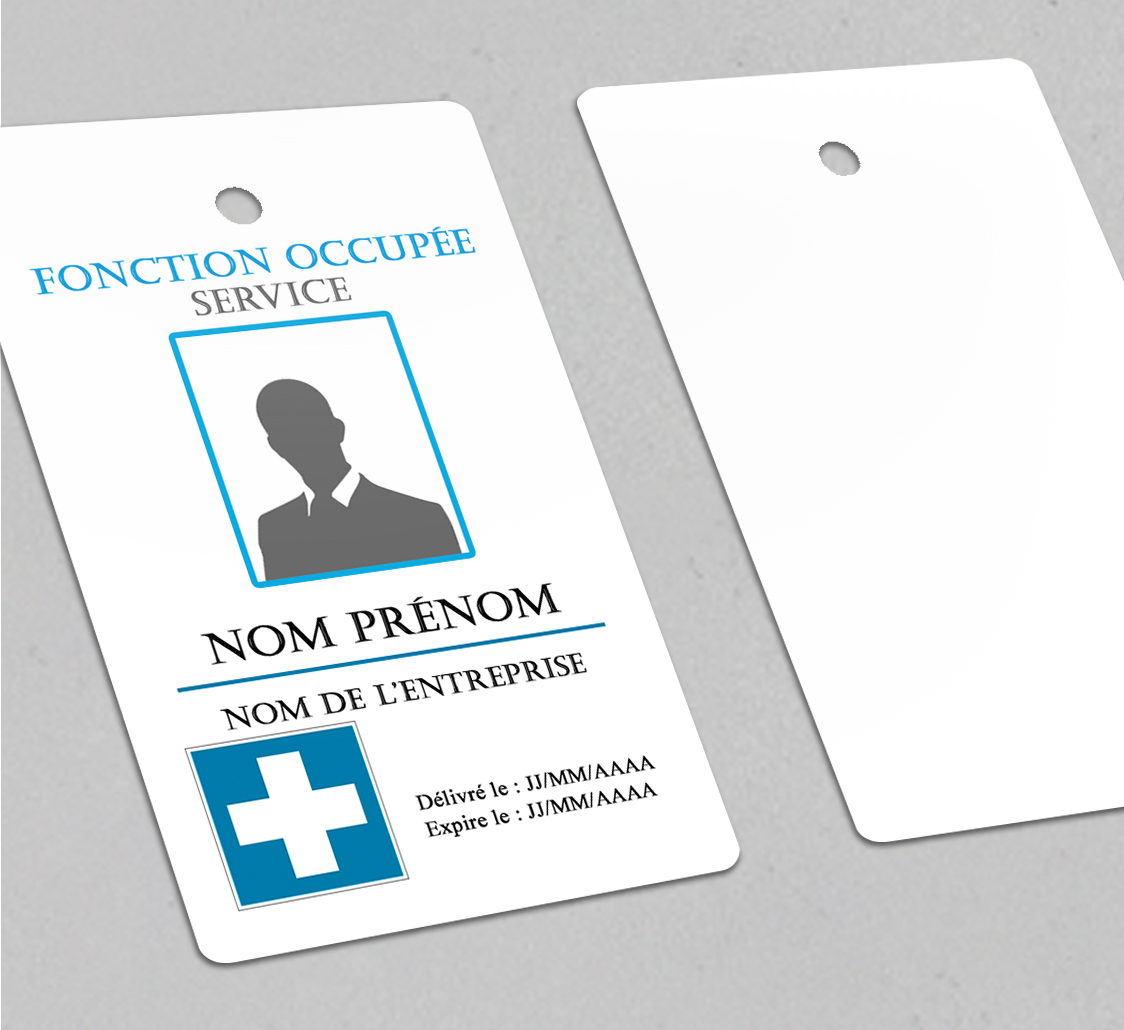 Magnifique badge personnalisé à l'unité adaptable - Nutrix bleu