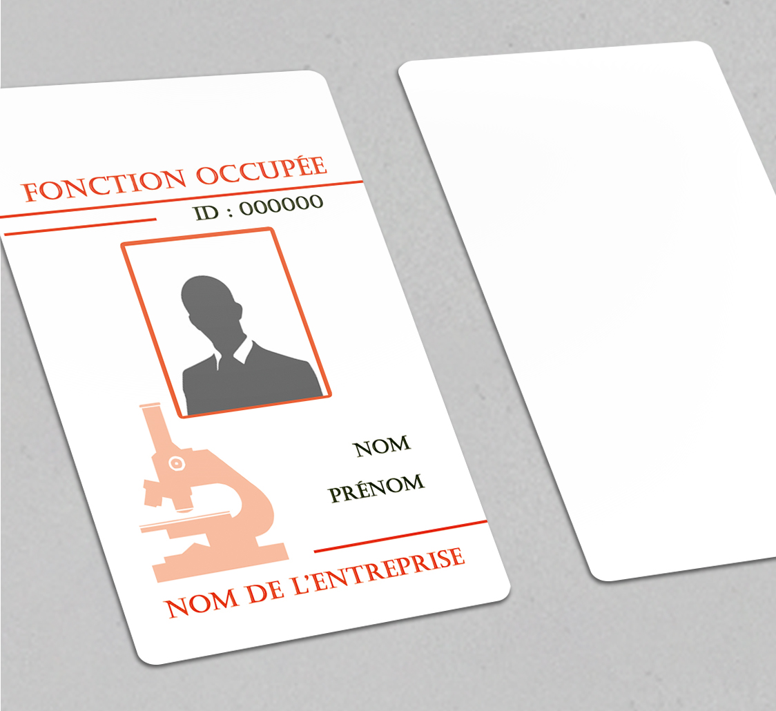 Badge personnalisé assemblable avec tour de cou - Quaerere rouge