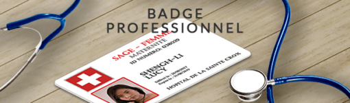 Porte badge professionnel et modèle de carte professionnelle en ligne
